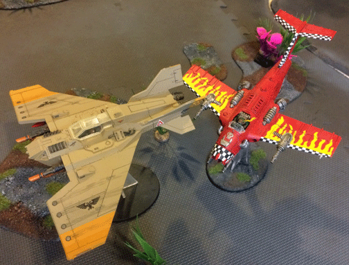 Ork flying ace shot down outside Susa City – THE CORVUS CLUSTER
